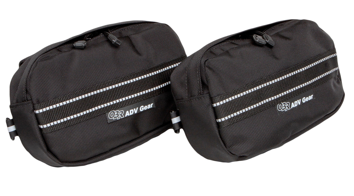Crash Bar Storage Bags – Low-Mounted Motorcycle Storage – OBR ADV Gear